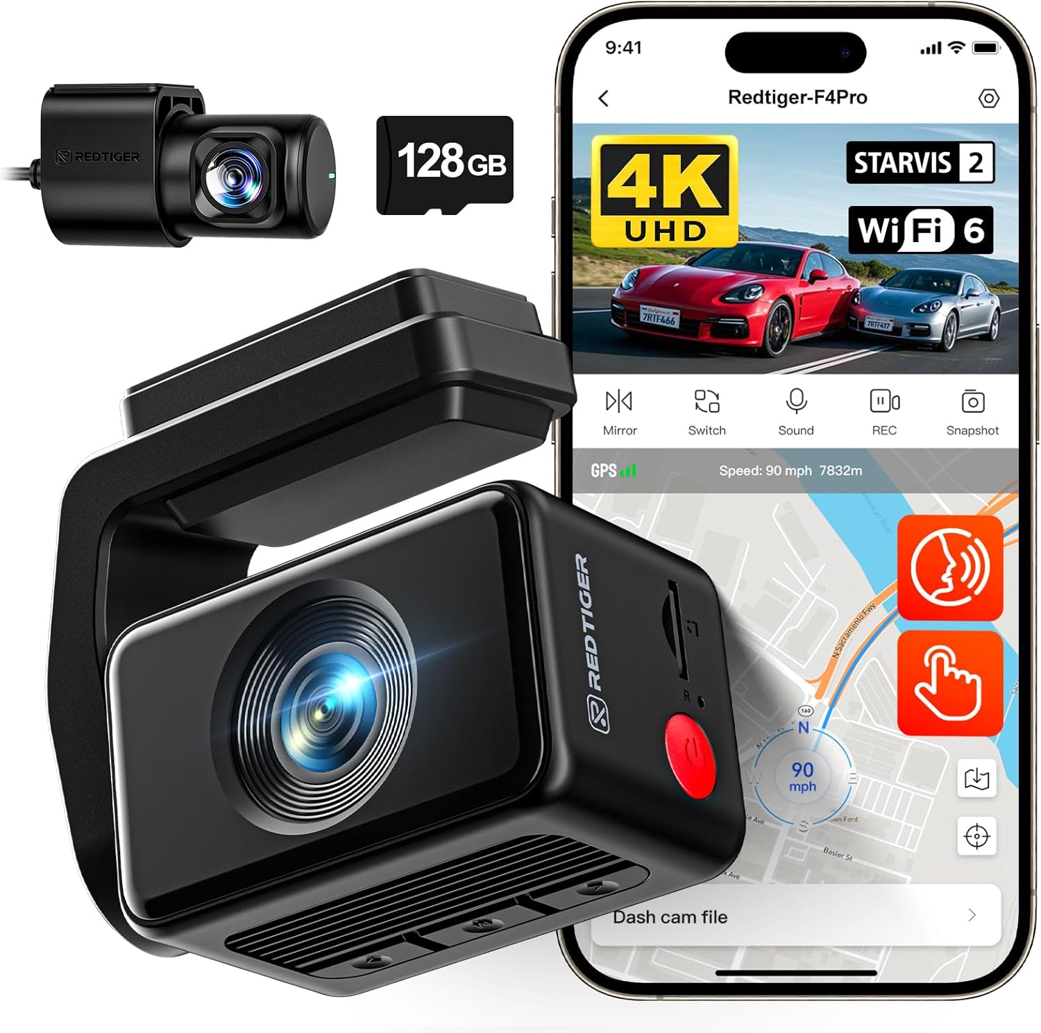 REDTIGER F4 Pro Dash Cam Front and Rear Review: 4K STARVIS Night Vision ...