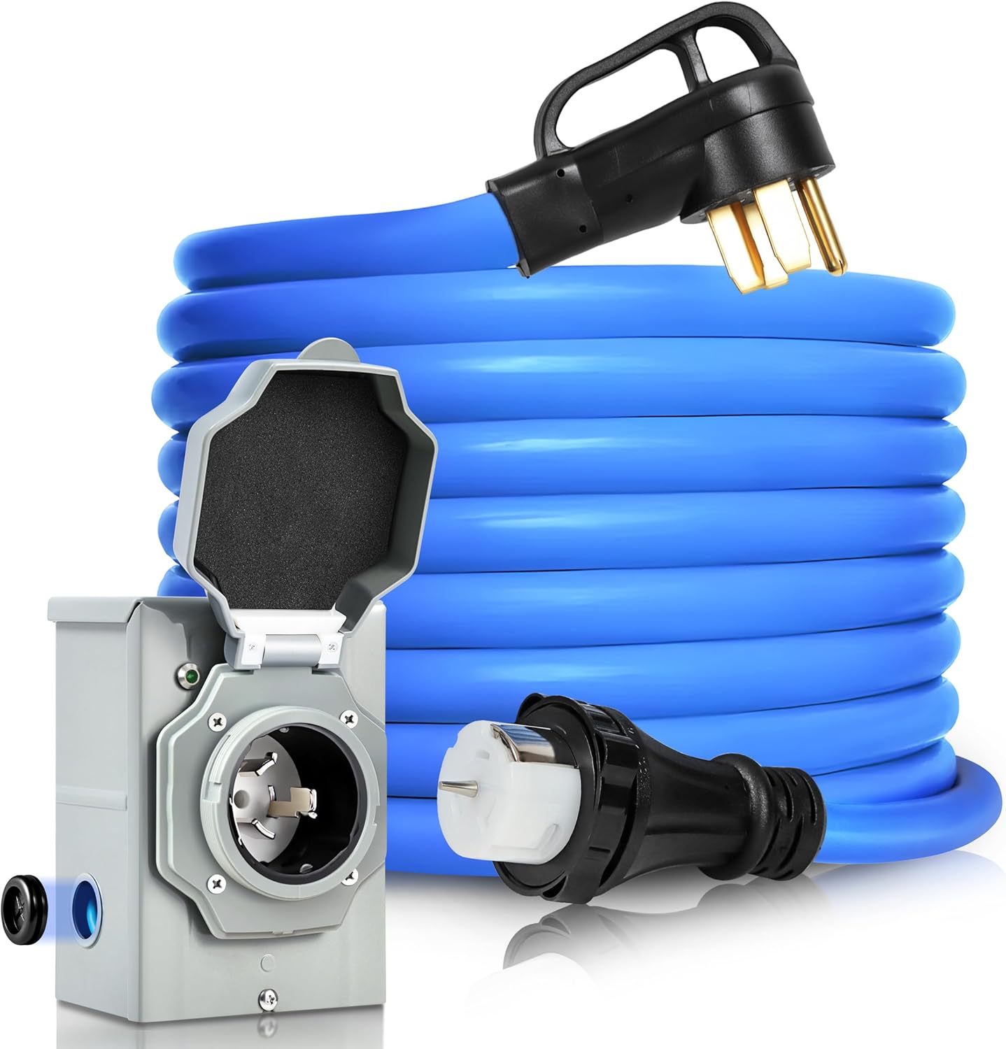 Besino 50 Amp Generator Cord and Inlet Box Review (50FT) - Invicts Reviews