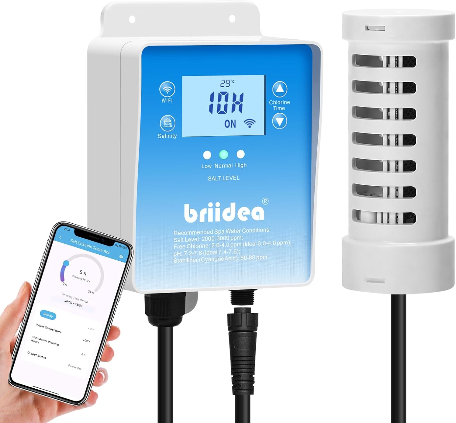 Briidea WiFi Salt Chlorine Generator Review – Smart Chlorination for ...